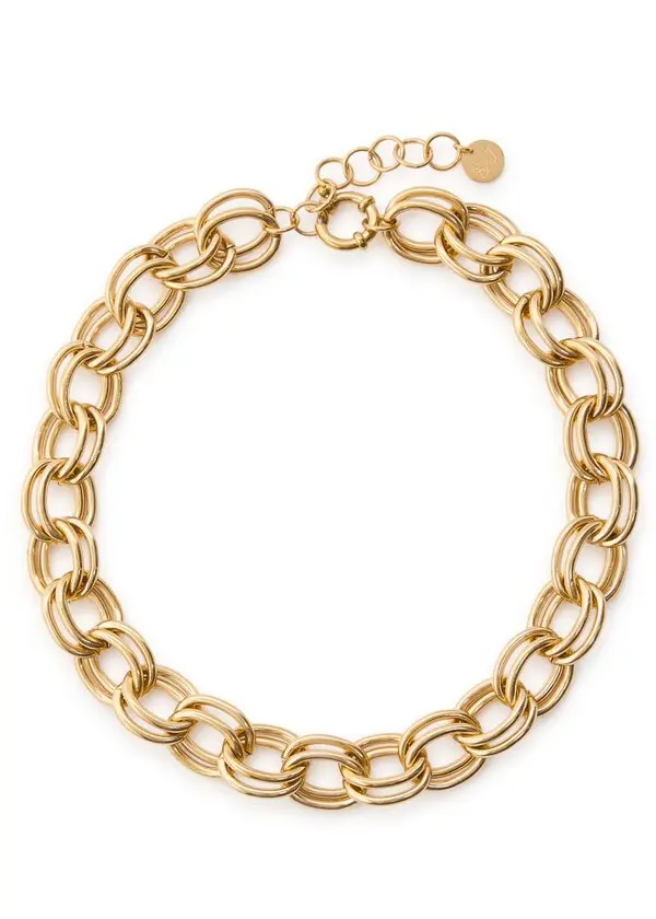 Anisa Sojka X Juliet Angus Interlocking Chain Necklace Gold