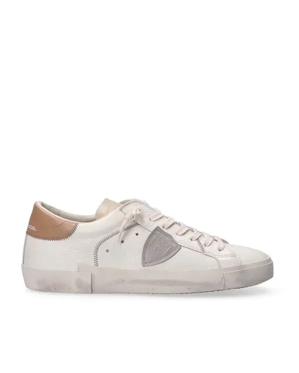 Philippe Model Prsx Low Top Sneakers - Veau Cerf_lait Mud