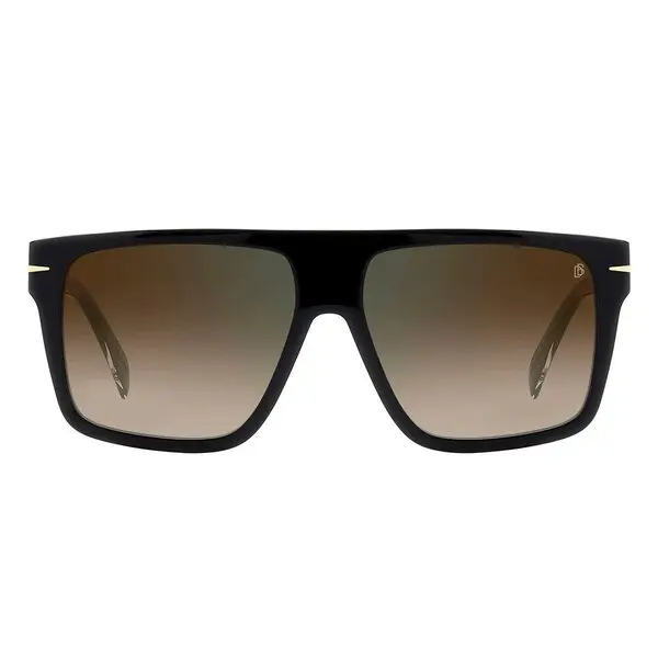 DB EYEWEAR BY DAVID BECKHAM Square Sunglasses - Black
