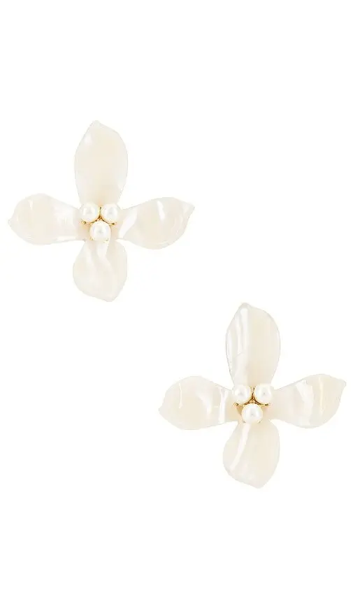 Lele Sadoughi Oleander Earrings - Mop