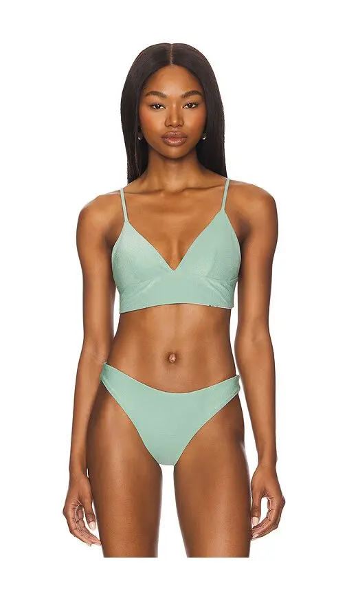 MAAJI Mirage Triangle Bikini Top - Green