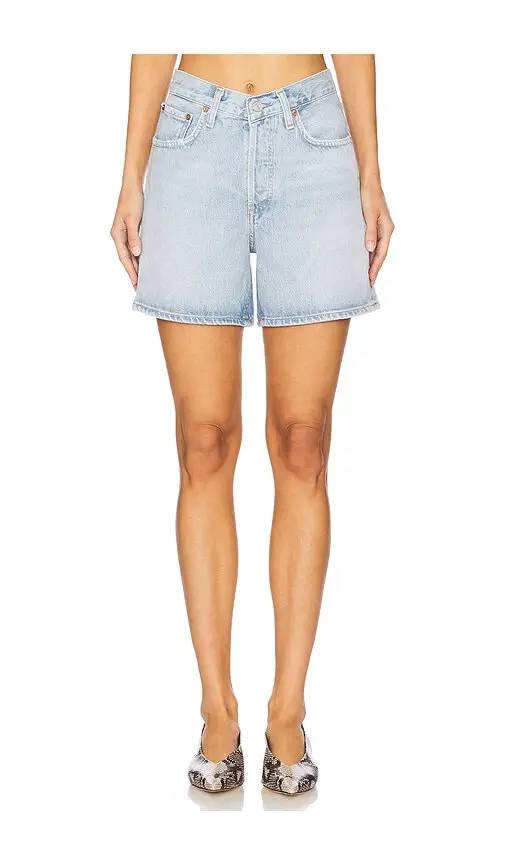 AGOLDE V-waist Denim Shorts