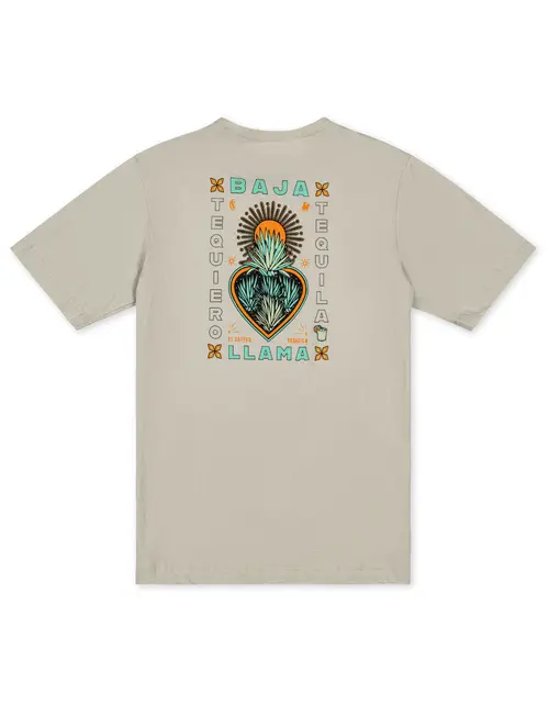BAJA LLAMA Agave El Sativo Primo Graphic Tee - Cream