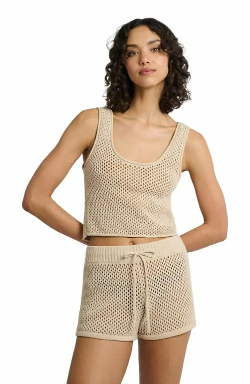 Onia Crochet Knit Scoop Tank