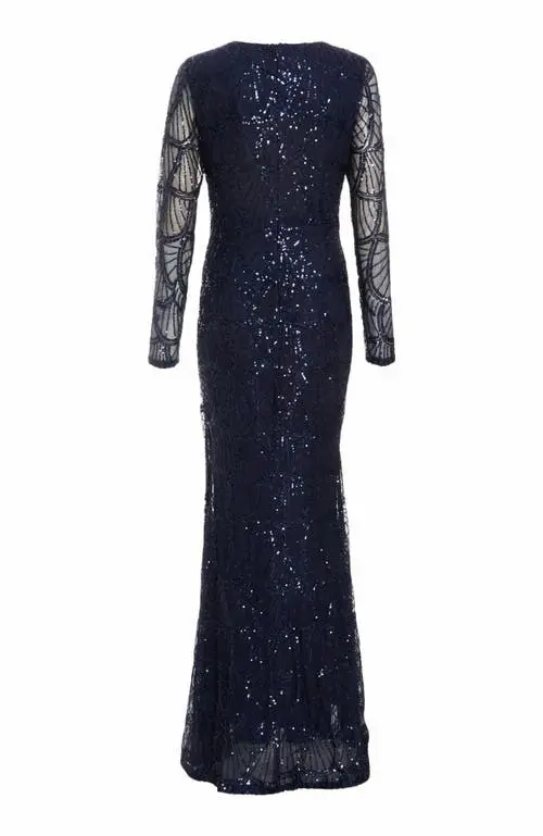quiz black and gold sequin embellished maxi dress Womens Dresses Quiz Black Sequin Maxi Dress Quiz Black Embellished Dress