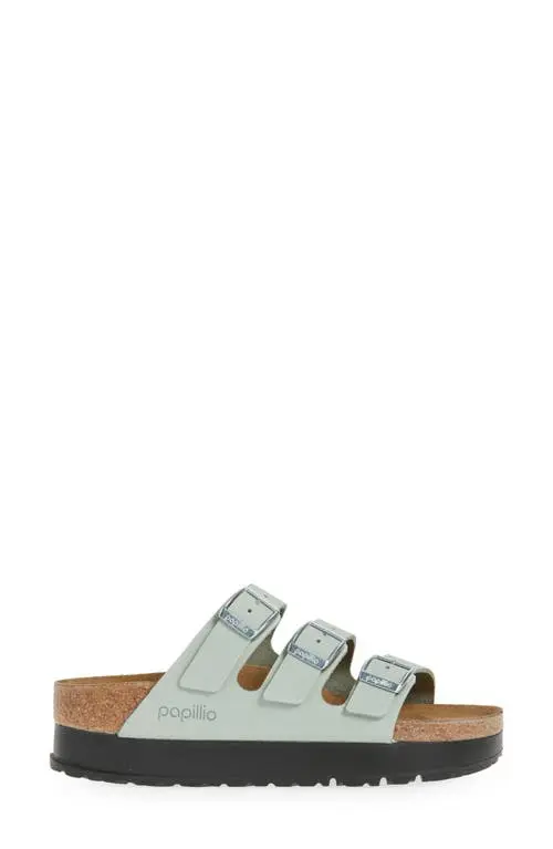 BIRKENSTOCK Florida Flex Platform Slide Sandal - Pure Sage