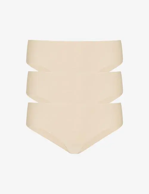 Commando Cotton Bikini 3-pack - Black