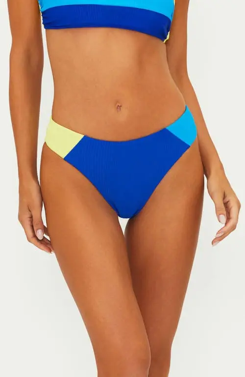 Beach Riot Kimora Colorblock Rib Bikini Bottoms - Riviera Colorblock