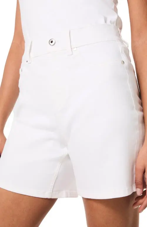 Spanx Pull-on High Waist Denim Shorts - White
