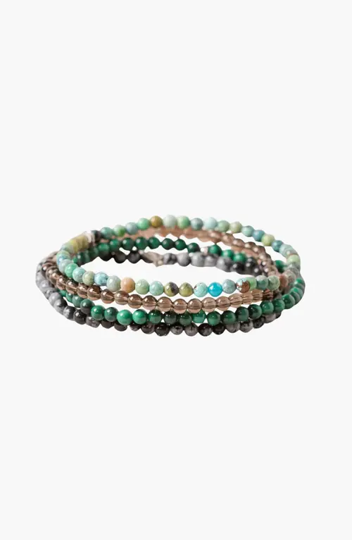 TINY RITUALS Scorpio Bracelet Set - Green / Brown / Gray