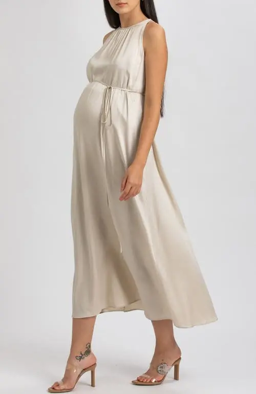 PIETRO BRUNELLI Sleeveless Satin Dress