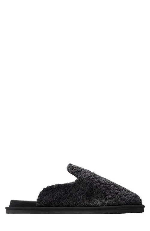 LUSSO CLOUD Draper Bouclé Slipper - Thuma Ebony