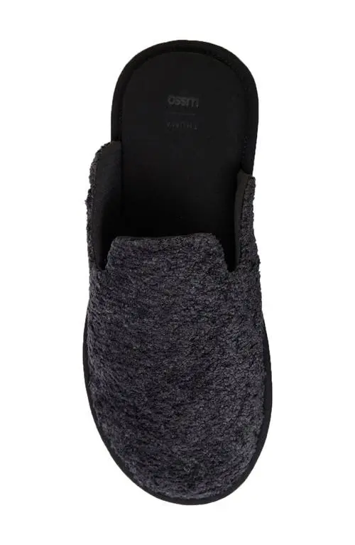 LUSSO CLOUD Draper Bouclé Slipper - Thuma Ebony