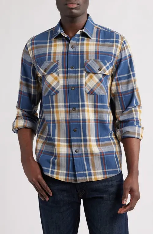 Pendleton Beach Shack Plaid Button-up Shirt - Navy Multi Plaid