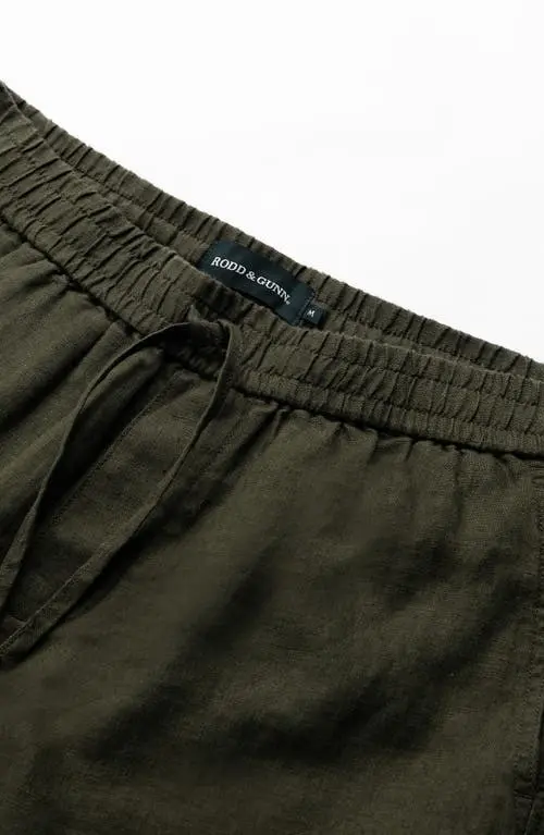 Rodd & Gunn Linen Resort Pants - Dark Olive