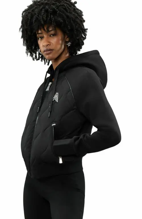 ALPENHAUS Sorlin Hybrid Insulated Bomber Jacket - Black