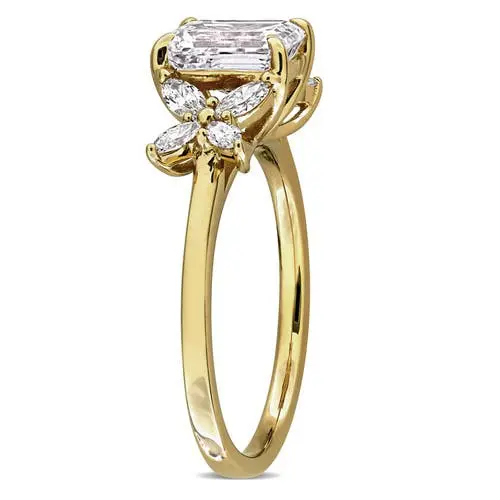 JULIANNA B. Lab-grown Diamond Cluster Ring 14k