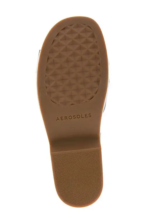 Aerosoles Chabella Platform Sandal - Black Leather