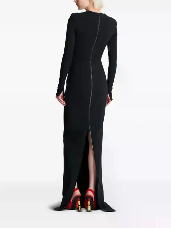 Balmain High Neck Maxi Dress
