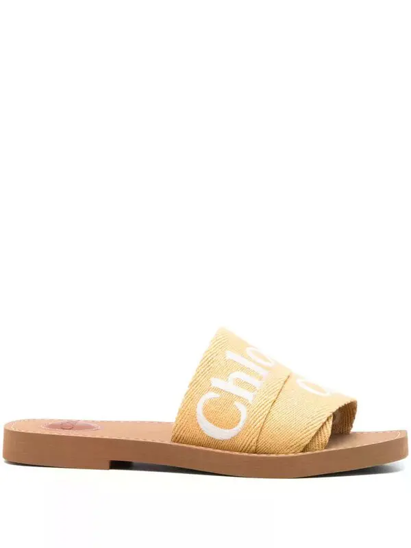 Chloé Woody Slides - Yellow