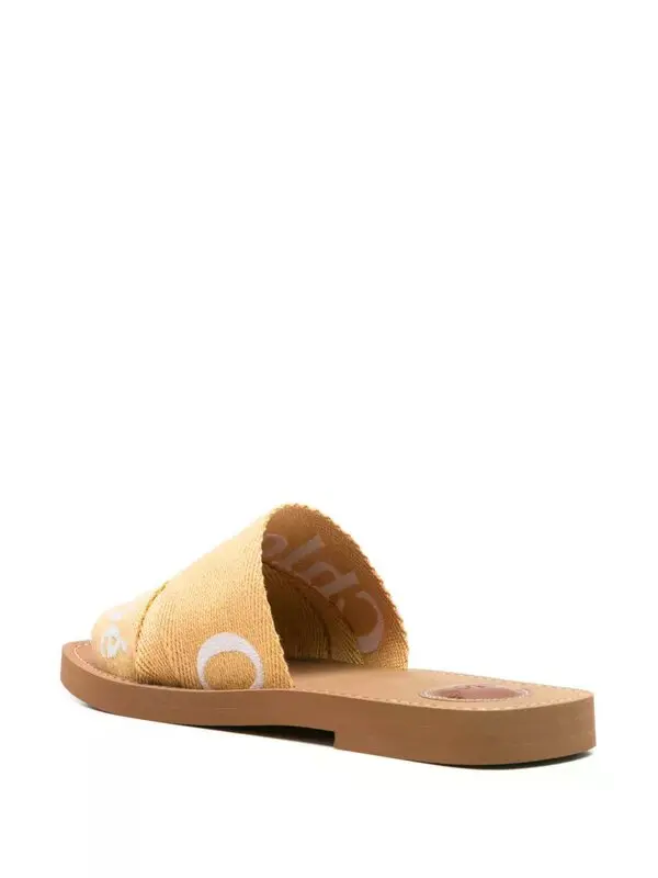 Chloé Woody Slides - Yellow