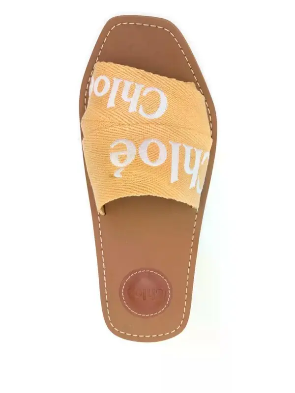 Chloé Woody Slides - Yellow