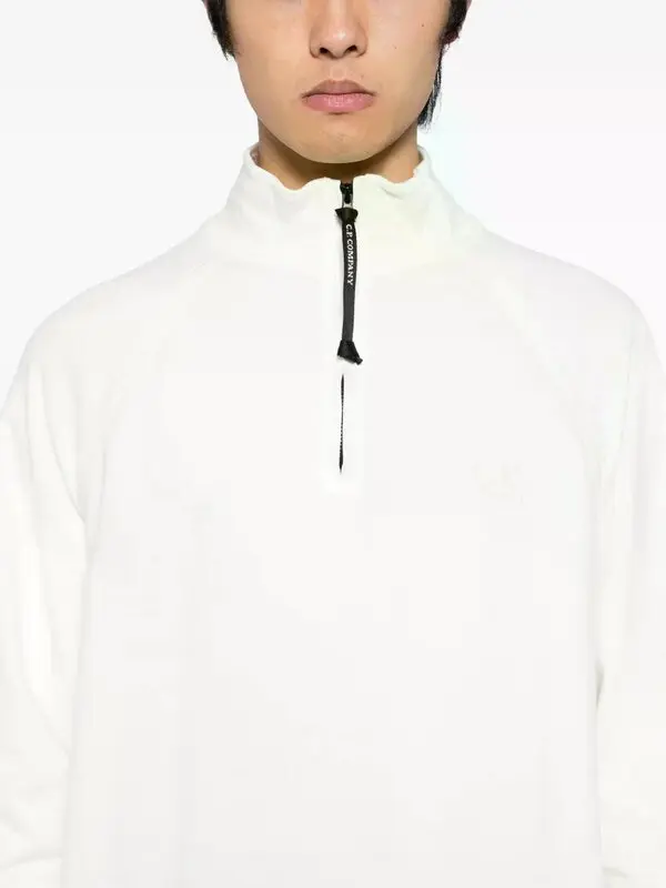 C.P. COMPANY Light Fleece Sweatshirt - White