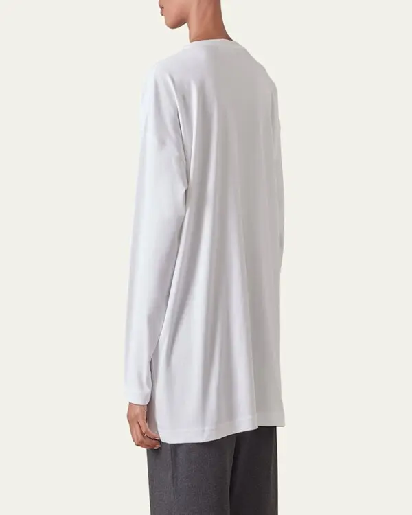 Eskandar Long-sleeve Top - White