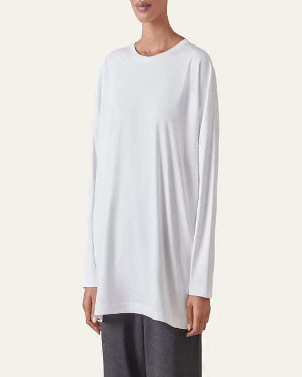 Eskandar Long-sleeve Top - White