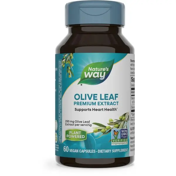 NATURE'S WAY Olive Leaf Premium Extract 60 Capsules - One-color