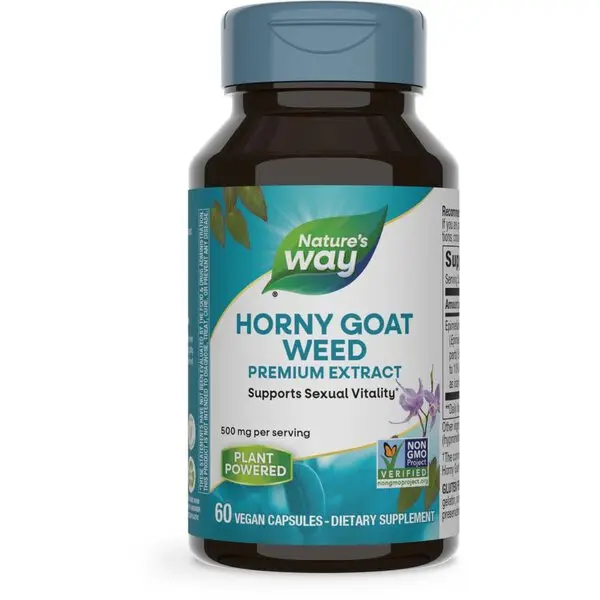 NATURE'S WAY Horny Goat Weed Standardized 60 Capsules - One-color