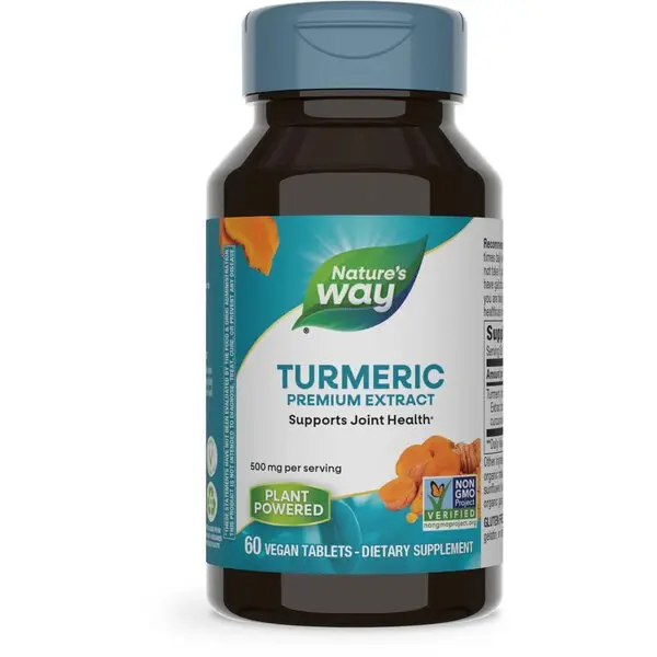 NATURE'S WAY Turmeric Standardized 450mg 60 Tablets - One-color