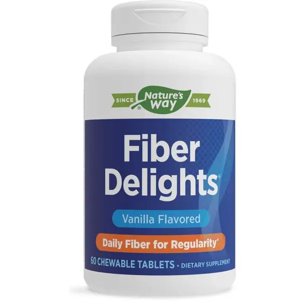 NATURE'S WAY Fiber Delights Vanilla 60 Tablets - One-color