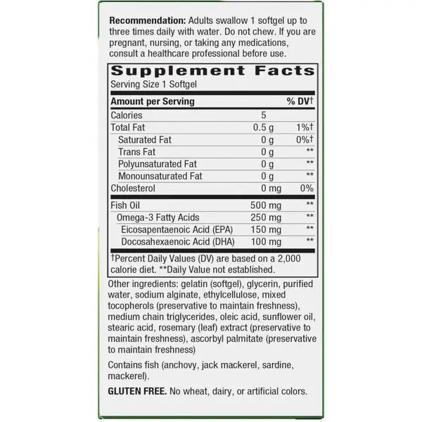 NATURE'S WAY Fisol Fish Oil 180 Softgels