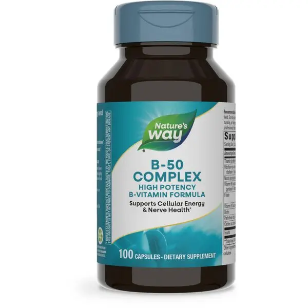 NATURE'S WAY Vitamin B-50 Complex 100 Capsules - One-color