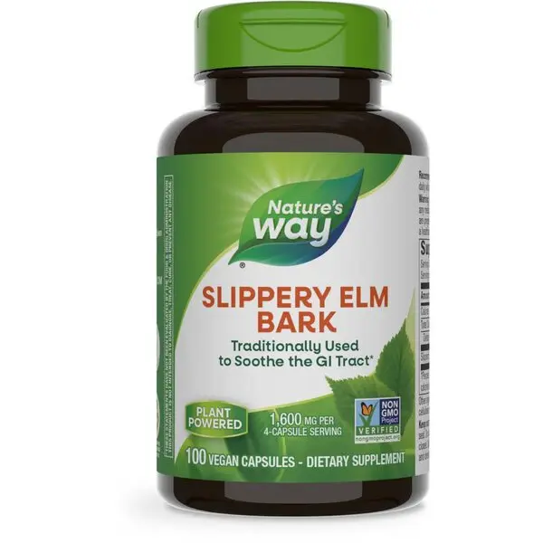 NATURE'S WAY Slippery Elm Bark 100 Capsules - One-color
