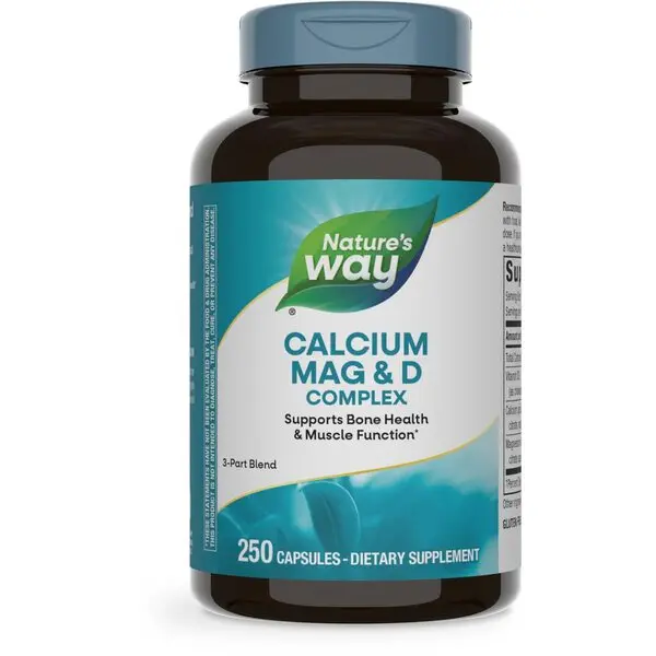 NATURE'S WAY Calcium Magnesium Vitamin D 250 Capsules - One-color