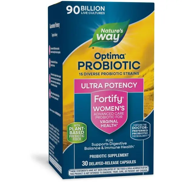NATURE'S WAY Fortify Optima 90 Billion Probiotic & Prebiotic 30 Capsules - One-color