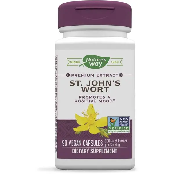 NATURE'S WAY St. John's Wort Standardized 90 Capsules - One-color