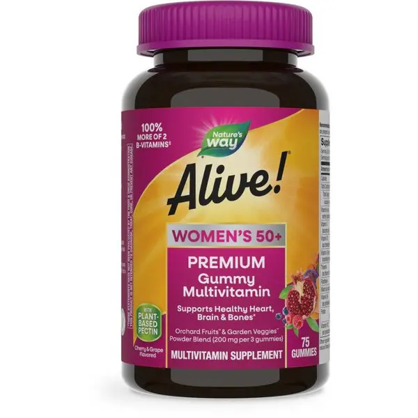 NATURE'S WAY Alive 50+ Premium Gummy Multi-vitamin 75 Gummies - One-color