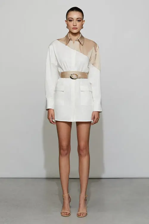 ET OCHS Halle Belted Shirt Dress