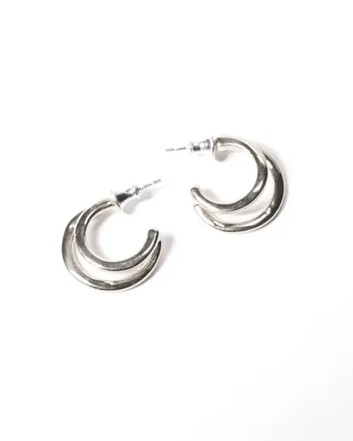ODETTE NEW YORK Deux Hoop Earrings - Sterling Silver