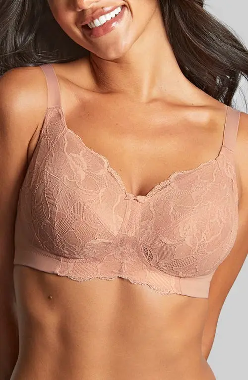 Panache Rocha Full Coverage Lace Side Support Wireless Bra - Misty Rose