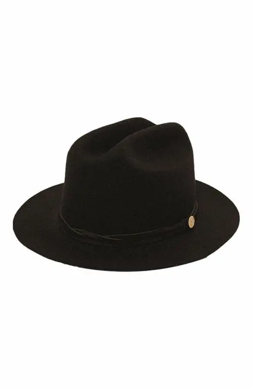 TWO ROADS HAT CO. Elliston Rancher Fedora - Black