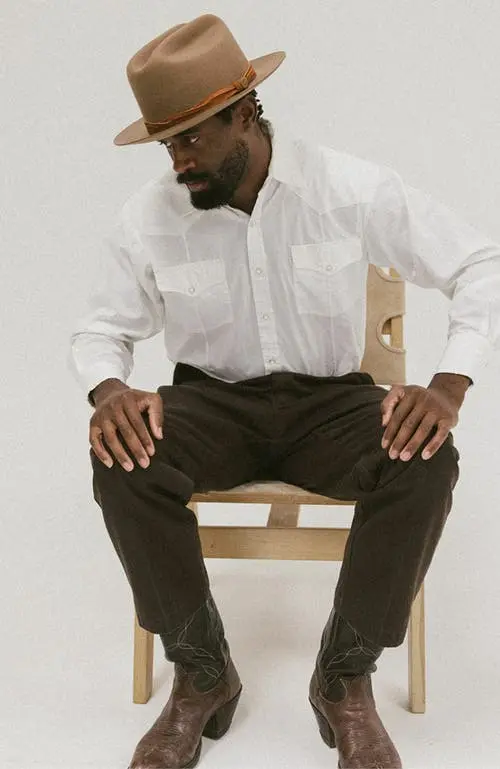 TWO ROADS HAT CO. Elliston Rancher Fedora - Brown