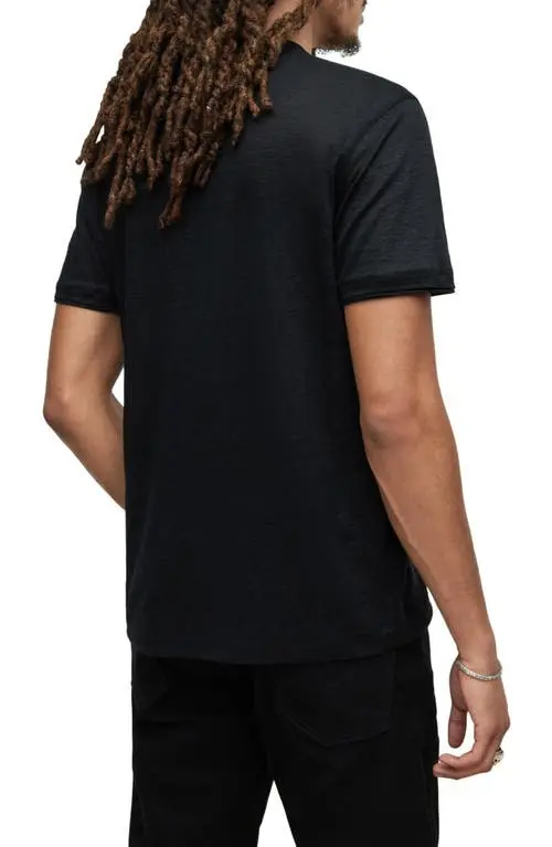 John Varvatos Wooster Slim Fit Linen T-shirt - Black