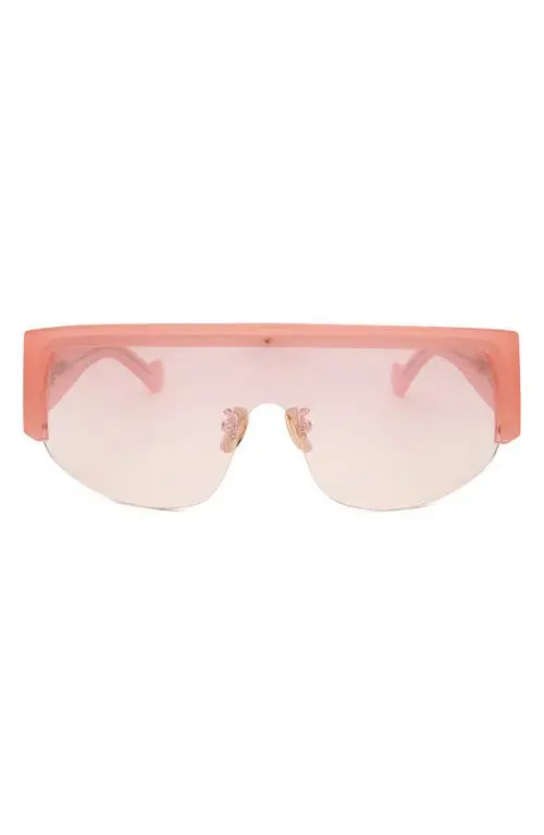 Dezi Thique Oversize Shield Sunglasses - Thique Peach/peach Faded
