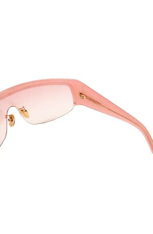 Dezi Thique Oversize Shield Sunglasses - Thique Peach/peach Faded