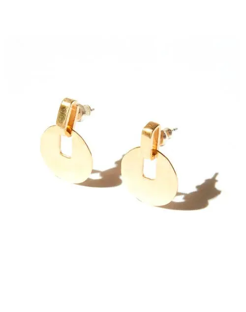 ODETTE NEW YORK Pailette Earrings - Brass