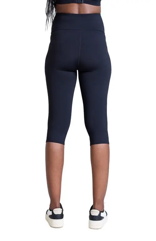 Motherhood Maternity Over The Belly Active Capri Legging - Black
